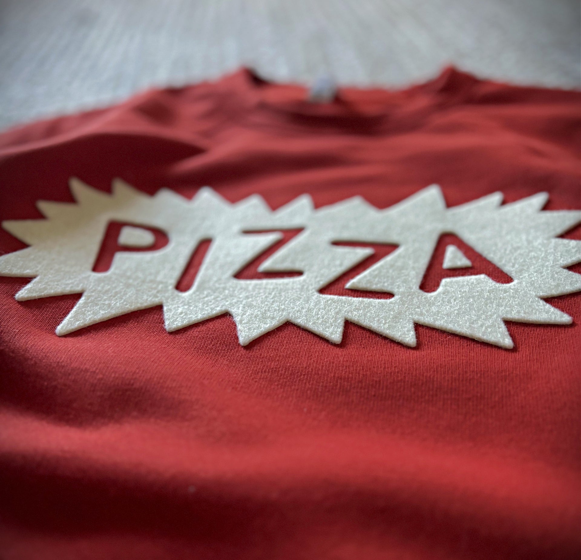 Pizza Felt Applique Crewneck - Chitown Clothing