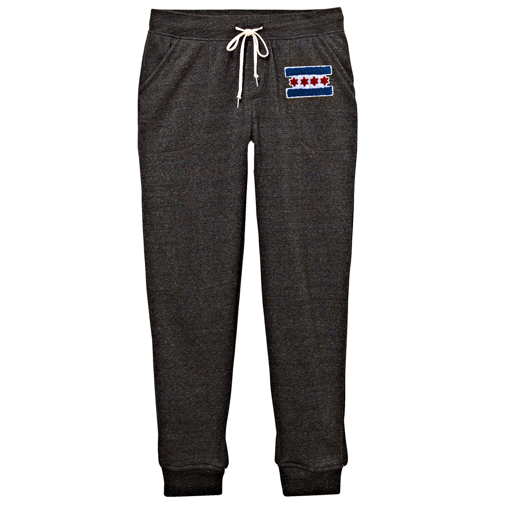 Chicago Flag Patch Sweatpants - Chitown Clothing